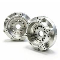 China High Precision 5 Axis Machined Parts Aluminum Complex Flange Housing For Automation Equipment for sale