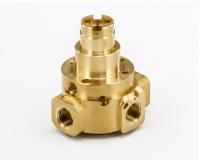 China Custom 5 Axis CNC Machined Medical Brass Valve Body For Medical Gas Control Equipment for sale
