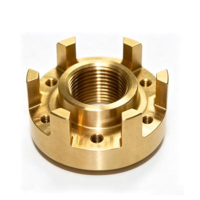 China Precision Cnc Machined Components Brass Flange Base OEM Prototype & Mass Production for sale
