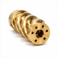 China 5 Axis Milling CNC Copper Parts Brass Spiral Distributor Rotor Spiral Surface Vane Groove for sale