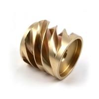 China OEM Wear Resistant CNC Copper Parts CNC Machined Brass Spiral Groove Bushing for sale