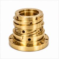 China CNC Copper Parts Turn Mill Brass Complex Bushing Assembly Inner Outer Special Grooves for sale