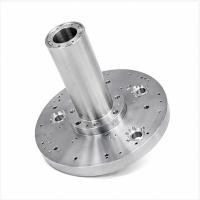 China Cnc Turning Milling Part Aluminum Flange Shaft Component Multi Mounting Holes for sale