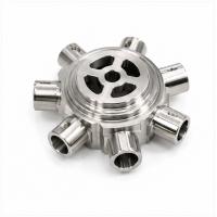 China 5 Axis Medical Device Components Aluminum Multi Port Medical Manifold Complex Flow Passages for sale