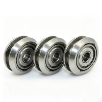 China OEM Stainless Steel Cnc Machining Parts V‑Groove Guide Roller With Bearing For Automation Equipment for sale