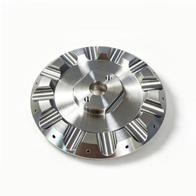 China OEM Cnc Machined Aluminum Parts Grooved Disc Pulley For Industrial Machinery for sale