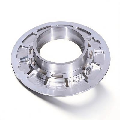 China Ultra Precision Aluminum Parts Cnc Machining Hollow Disc Flange High Strength for sale