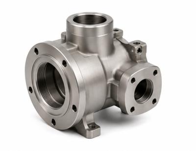 China High Precision Multi Port 5 Axis Cnc Machining Titanium Parts For Fluid Control System for sale