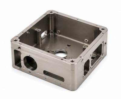 China 5 Axis Cnc Titanium Parts Equipment Housing High Precision Square Enclosure For Industrial Electronic Devices for sale