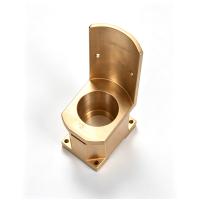 China CNC Brass Machined Parts Bearing Support Base Non Standard OEM For Automation Machines for sale