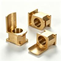 China CNC Brass Machined Parts Bearing Support Base Non Standard OEM For Automation Machines for sale