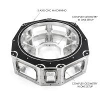 China 5 Axis CNC Machining Parts  6061 Aluminum Octagonal Frame Custom OEM Spare Part for sale