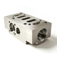 China CNC Custom Machined Aluminum Parts Hydraulic Pneumatic Manifold Block Precision Fluid Control Valve OEM for sale