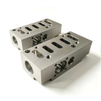 China CNC Custom Machined Aluminum Parts Hydraulic Pneumatic Manifold Block Precision Fluid Control Valve OEM for sale