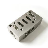 China CNC Custom Machined Aluminum Parts Hydraulic Pneumatic Manifold Block Precision Fluid Control Valve OEM for sale