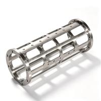 China OEM 5 Axis Cnc Machine Parts Hollow Cage Cylinder Custom Aerospace Structural Support Sleeve for sale