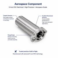 China 5 Axis CNC Machining Aerospace Parts Cylindrical Housing Custom for sale