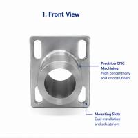China Q235A Stainless Steel CNC Machining Parts Steel Support Seat For Industrial Equipment for sale