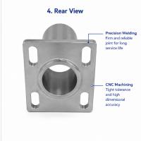 China Q235A Stainless Steel CNC Machining Parts Steel Support Seat For Industrial Equipment for sale