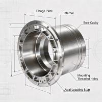 China Aerospace Machined Components CNC Turn Mill Aerospace Flange Housing for sale