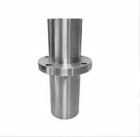 China CNC Machined Q235A Steel Bearing Housing Flange Sleeve Nickel Plating for sale