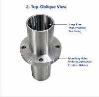 China CNC Machined Q235A Steel Bearing Housing Flange Sleeve Nickel Plating for sale