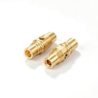 China OEM CNC Copper Parts Turned Brass Fluid Connector Brass Polishing for sale
