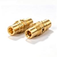 China OEM CNC Copper Parts Turned Brass Fluid Connector Brass Polishing for sale