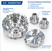 China OEM Robot Parts Precision 5 Axis CNC Machined Aluminum Robot Joint Components for sale