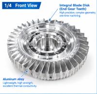 China High Precision Aerospace Machined Components 5 Axis CNC Aluminum Blisk Integral Blade Disk End Gear Teeth for sale