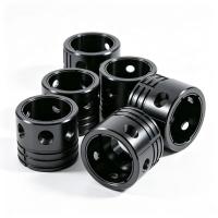 China Black Anodized CNC Aluminum Parts  Precision Machined Housings & Connectors for sale