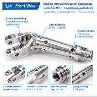 China High Precision Medical Device Component Manufacturers 5 Axis Turn Mill Large Complex Aluminum Housing for sale