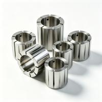 China OEM Cnc Precision Turned Components Stainless Steel Slit Clamping Bushing Elastic Collet Sleeve for sale