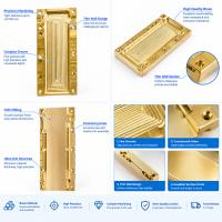 China Custom Brass CNC Milling Plate ±0.005mm Complex Groove Precision Machining Part for sale