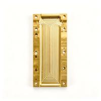 China Custom Brass CNC Milling Plate ±0.005mm Complex Groove Precision Machining Part for sale