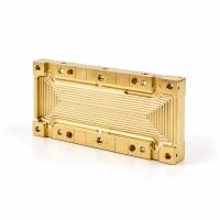 China Custom Brass CNC Milling Plate ±0.005mm Complex Groove Precision Machining Part for sale