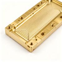 China Custom Brass CNC Milling Plate ±0.005mm Complex Groove Precision Machining Part for sale