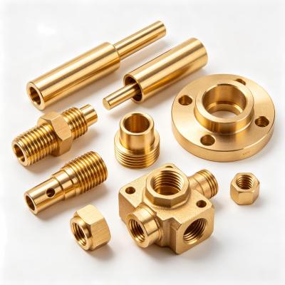China High Precision Industrial OEM CNC Copper Parts Brass Turned And Milled Parts for sale