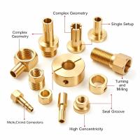 China High Precision Industrial OEM CNC Copper Parts Brass Turned And Milled Parts for sale