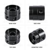 China High strength Aluminum Precision Cylinder Housing CNC Composite Parts for Locating Connection for sale