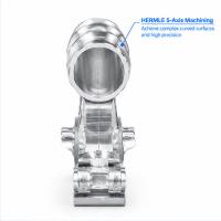 China Precision 5 Axis CNC Machining Parts Aluminum Pipe Support Bracket HERMLE for sale