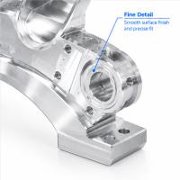 China Precision 5 Axis CNC Machining Parts Aluminum Pipe Support Bracket HERMLE for sale