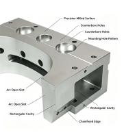 China Custom 5 Axis CNC Machined Aluminum Bearing Block Machine Positioning Connection Flange for sale