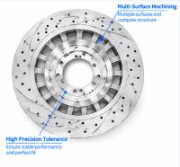 China OEM Machined Automotive Parts Precision Balanced 5 Axis Machined Brake Discs for sale