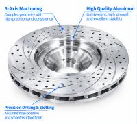 China OEM Machined Automotive Parts Precision Balanced 5 Axis Machined Brake Discs for sale