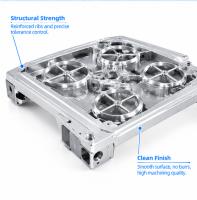 China Aluminum Drone Structural Frame 5 Axis CNC Machining Parts Chamfering And Deburring Edge Treatment for sale