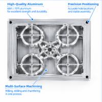 China Aluminum Drone Structural Frame 5 Axis CNC Machining Parts Chamfering And Deburring Edge Treatment for sale