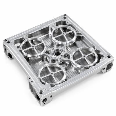 China Aluminum Drone Structural Frame 5 Axis CNC Machining Parts Chamfering And Deburring Edge Treatment for sale