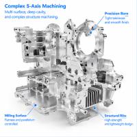 China 5 Axis Cnc Precision Parts Aluminum Equipment Housing Chamfering & Deburring Treatment for sale