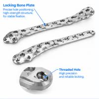China Medical Device Components CNC Machined Aluminum Bone Plates Locking Compression 5 Axis for sale